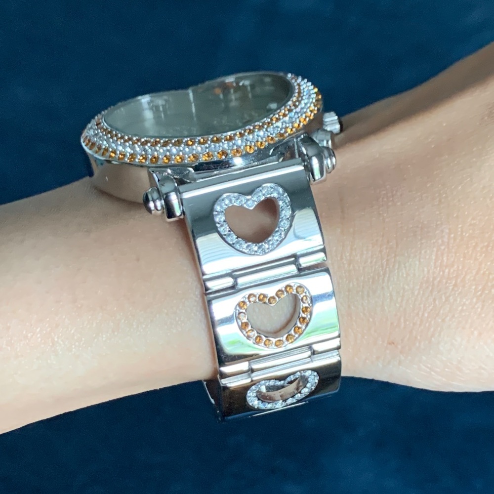 Swarovski Crystal Heart Shaped Watch - Gem